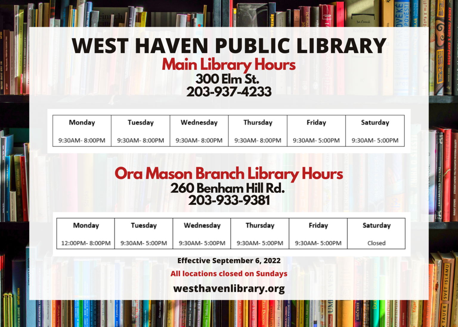 West Haven Public Library | westhavenlibrary.org