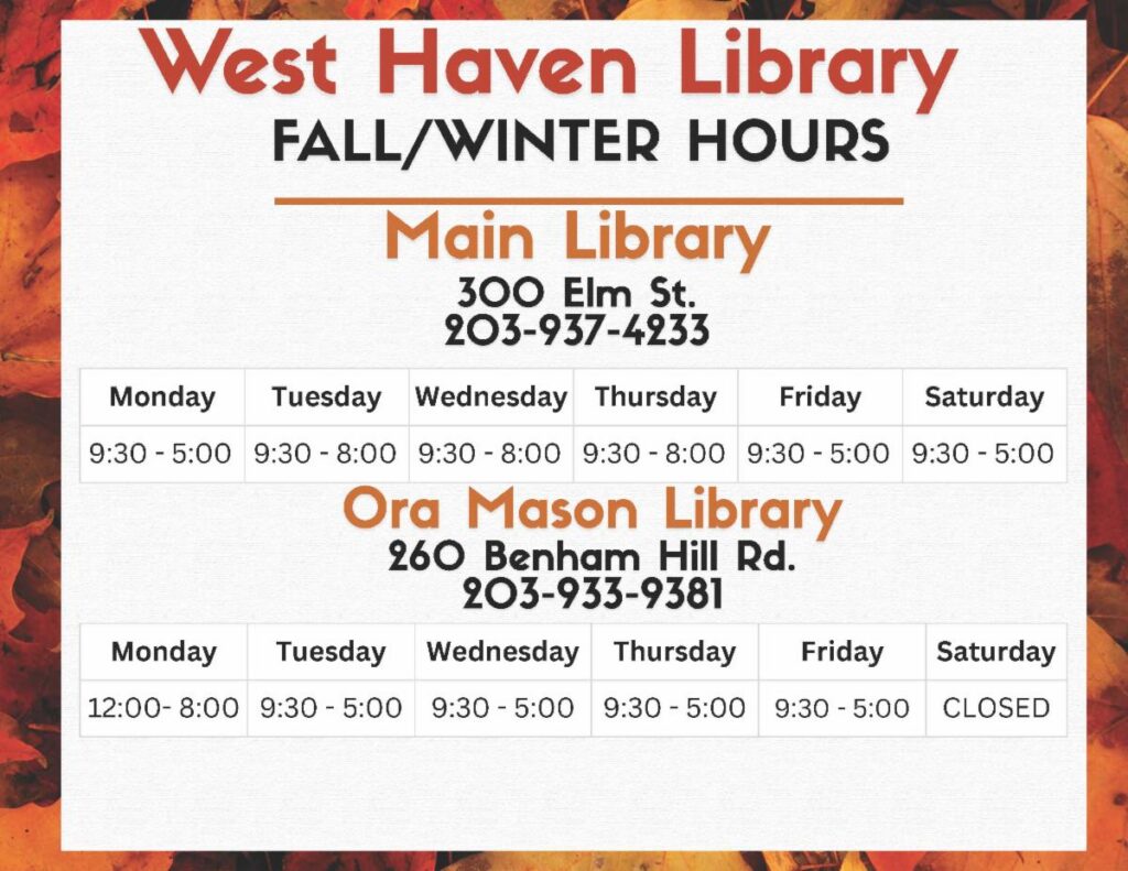 West Haven Public Library | westhavenlibrary.org